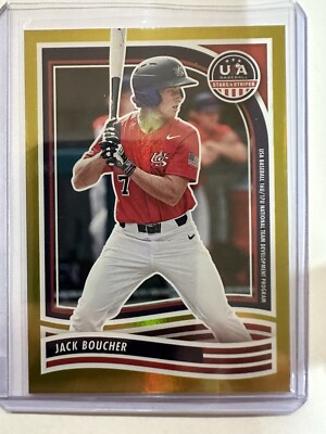 2024 Panini USA Stars & Stripes Jack Boucher TRUE GOLD PRIZM /10 Top Prospect | eBay