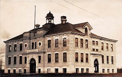 A26/ Butler? Indiana In Real Photo RPPC Postcard 1908 Building High ...
