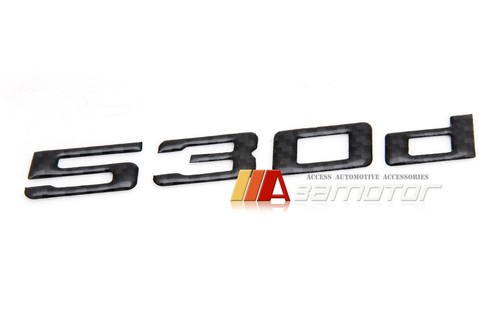 Rear Trunk Real Carbon Fiber Emblem Badge Letters 530d fits BMW E60 F10 ...