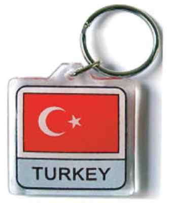 TURKEY DOUBLESIDED FLAG KEYCHAIN WITH RING - NEW - FREE SHIPPING | eBay