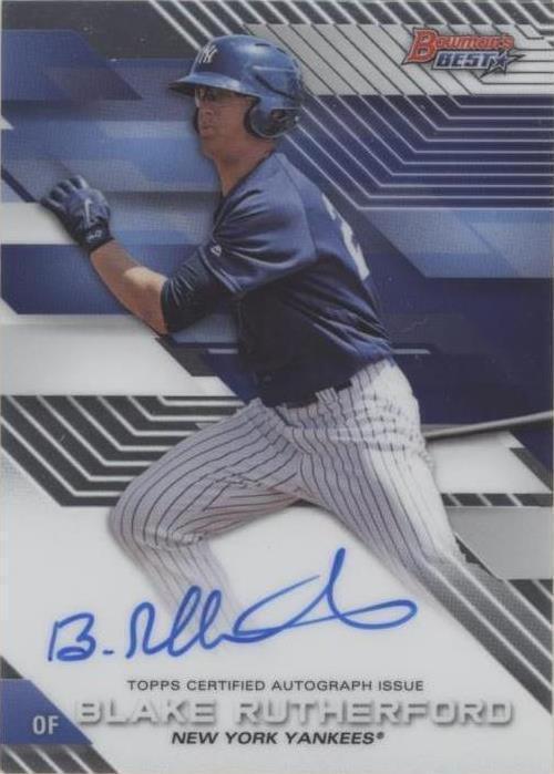 2017 Bowman's Best - Best of 2017 Autographs Blake Rutherford #B17-BR ...