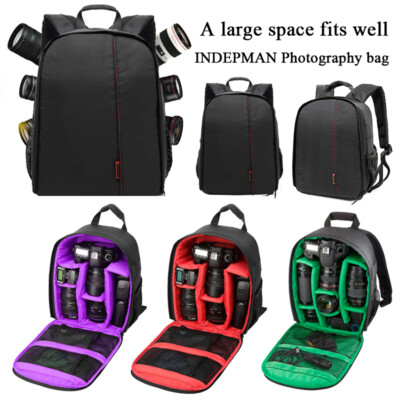 Camera Bag Backpack for Canon EOS Sony Nikon DSLR Digital Shockproof ...