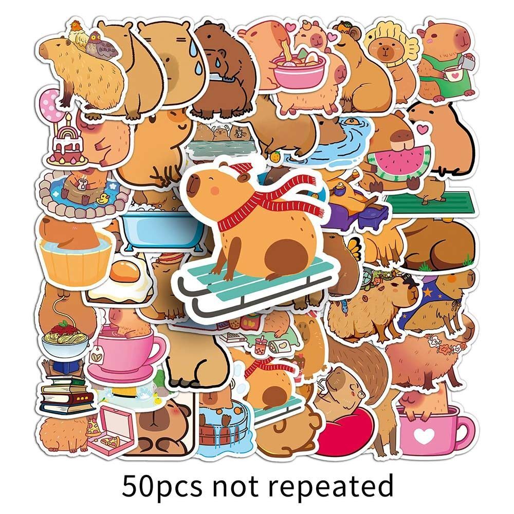 50PCS Ornament Cute Pufferfish Decals PVC Scrapbook Sticker | eBay