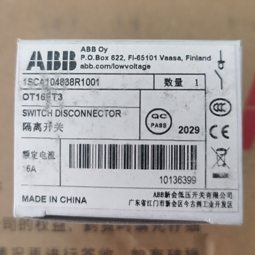 ABB Switch-Disconnector OT16FT3 | eBay