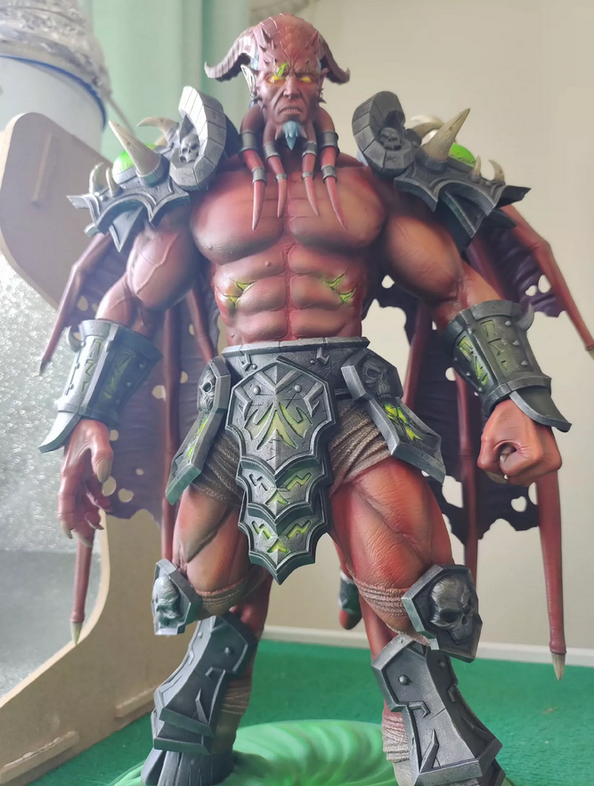 World of Warcraft WOW Burning Legion Kil'jaeden painted GK statue H35cm ...