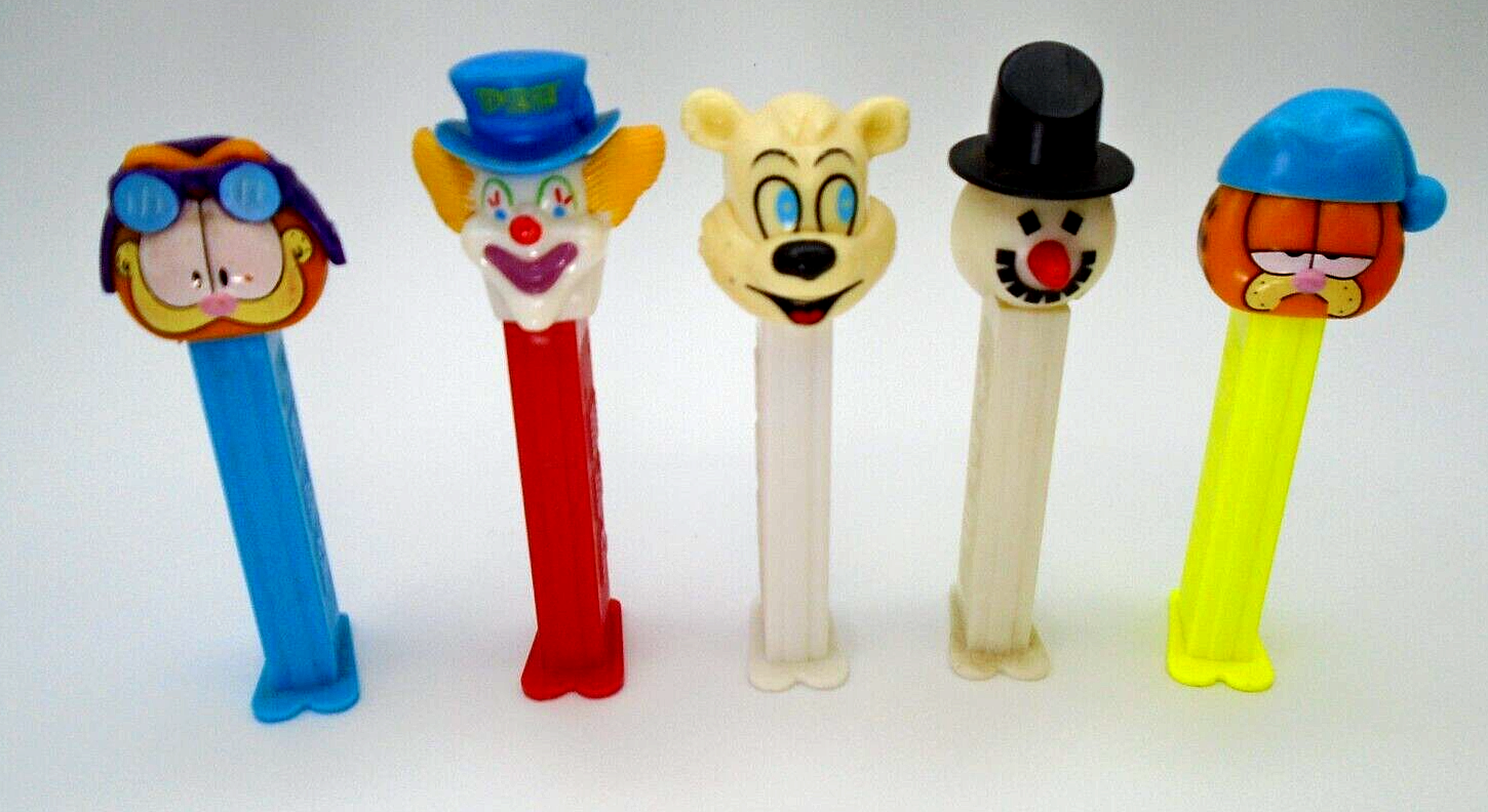 Pez Dispensers Lot 10 Snowman Polar Bear Clown Garfield Odie Goofy ...