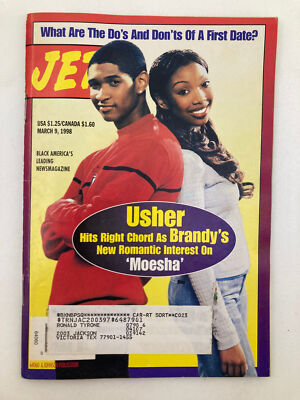 Jet Magazine March 9 1998 Vol 93 #15 Usher Hits Right Chord as Brandy's ...