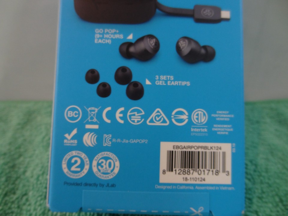 New Jlab GoPop+ plus True Wireless earbuds 35+ Hours Playtime | eBay
