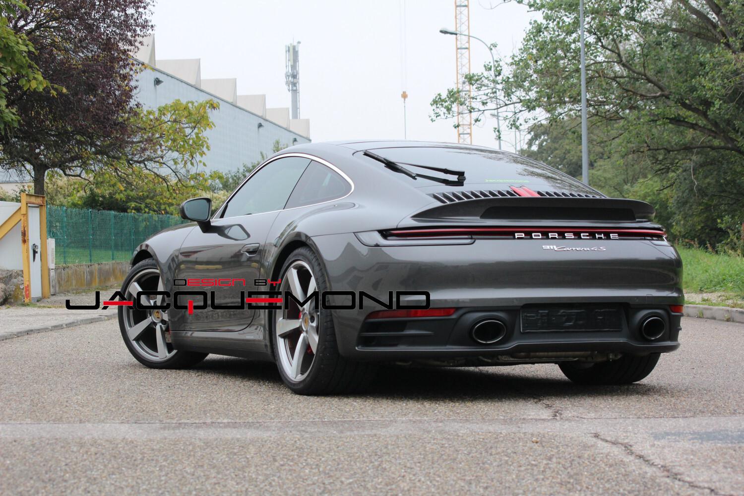 Duck Tail rear wing spoiler for Porsche 992, made in France, Jacquemond ...