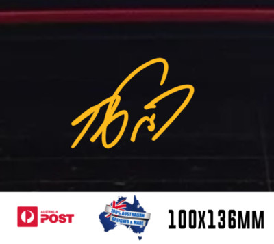 Alain Prost F1 Signature Windshield Windscreen Sticker Decal 136mm ...