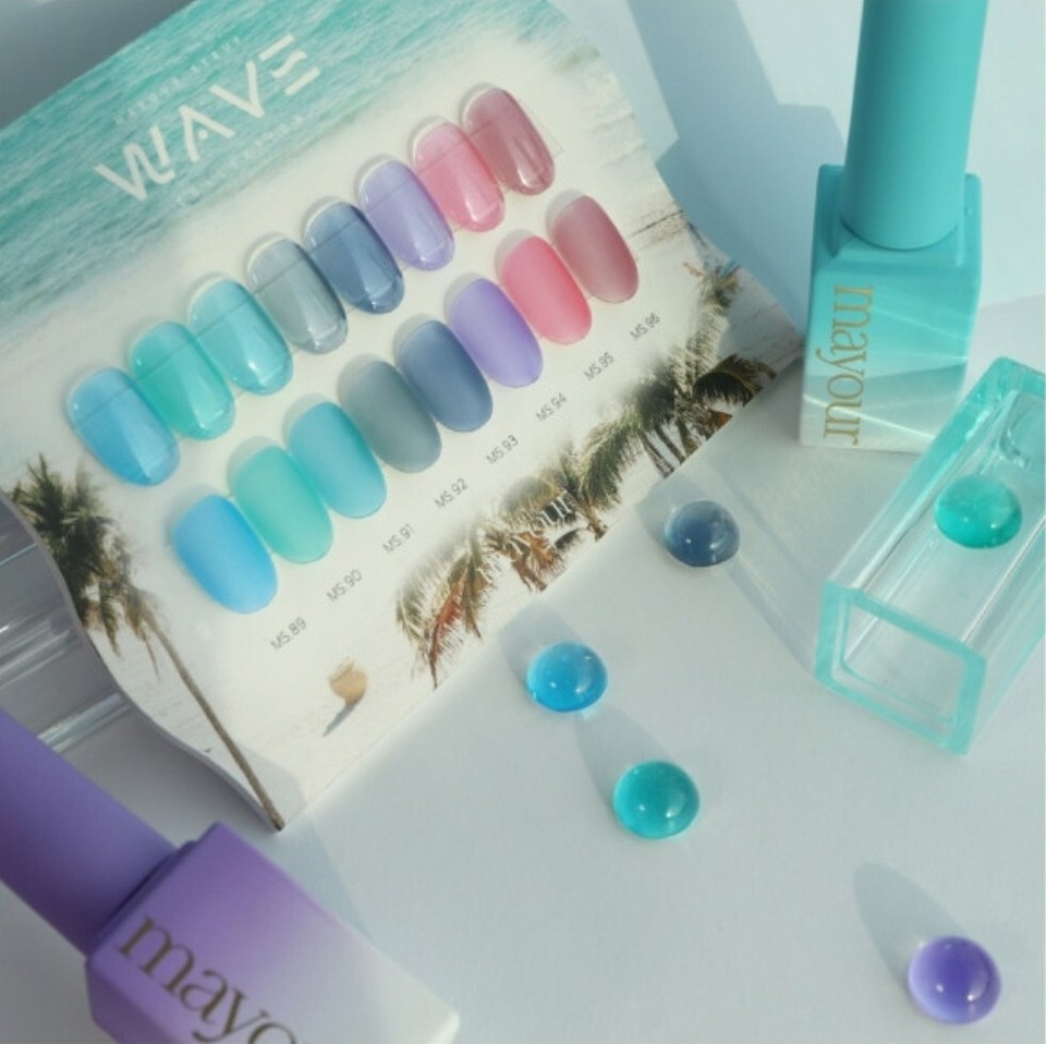 MAYOUR Wave Collection 8 Color Set Syrup Gel Nail Polish K-Beauty | eBay