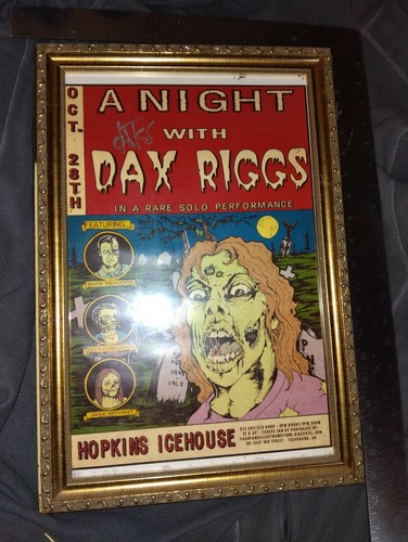 SUPER RARE FIRST PRINT MINT DAX RIGGS (ACID BATH) AUTOGRAPHED POSTER IN FRAME | eBay