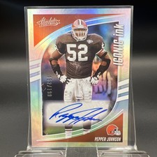 2025 Panini Absolute - Iconic Ink Pepper Johnson #II-PJN Orange /50 (AU ...