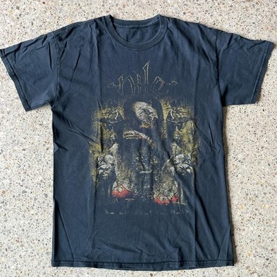 Nile Australia tour band rock short sleeve classic black color shirt ...