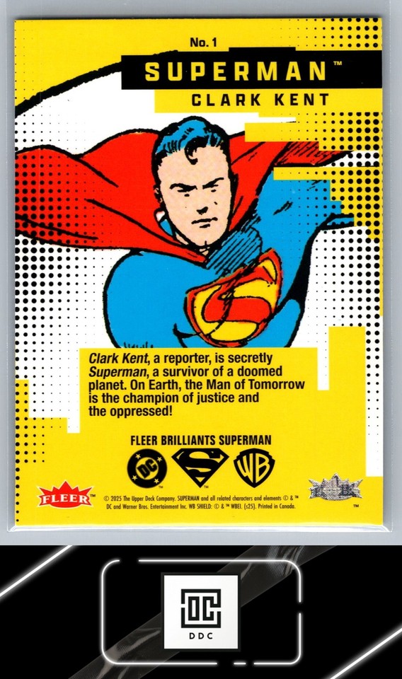 2025 Fleer Brilliants Superman #1 Superman | eBay
