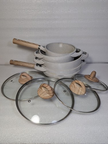 Masterclass Premium Cookware Collection Casserole Pan Pot 5 Piece Lot ...