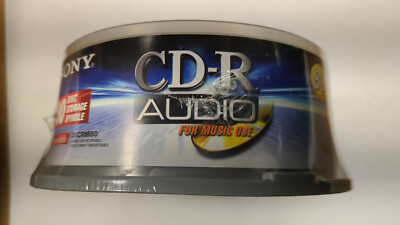 (NEW) Sony Blank Music CD-R CDR 80min Digital Audio 30 Pack Media Disc ...