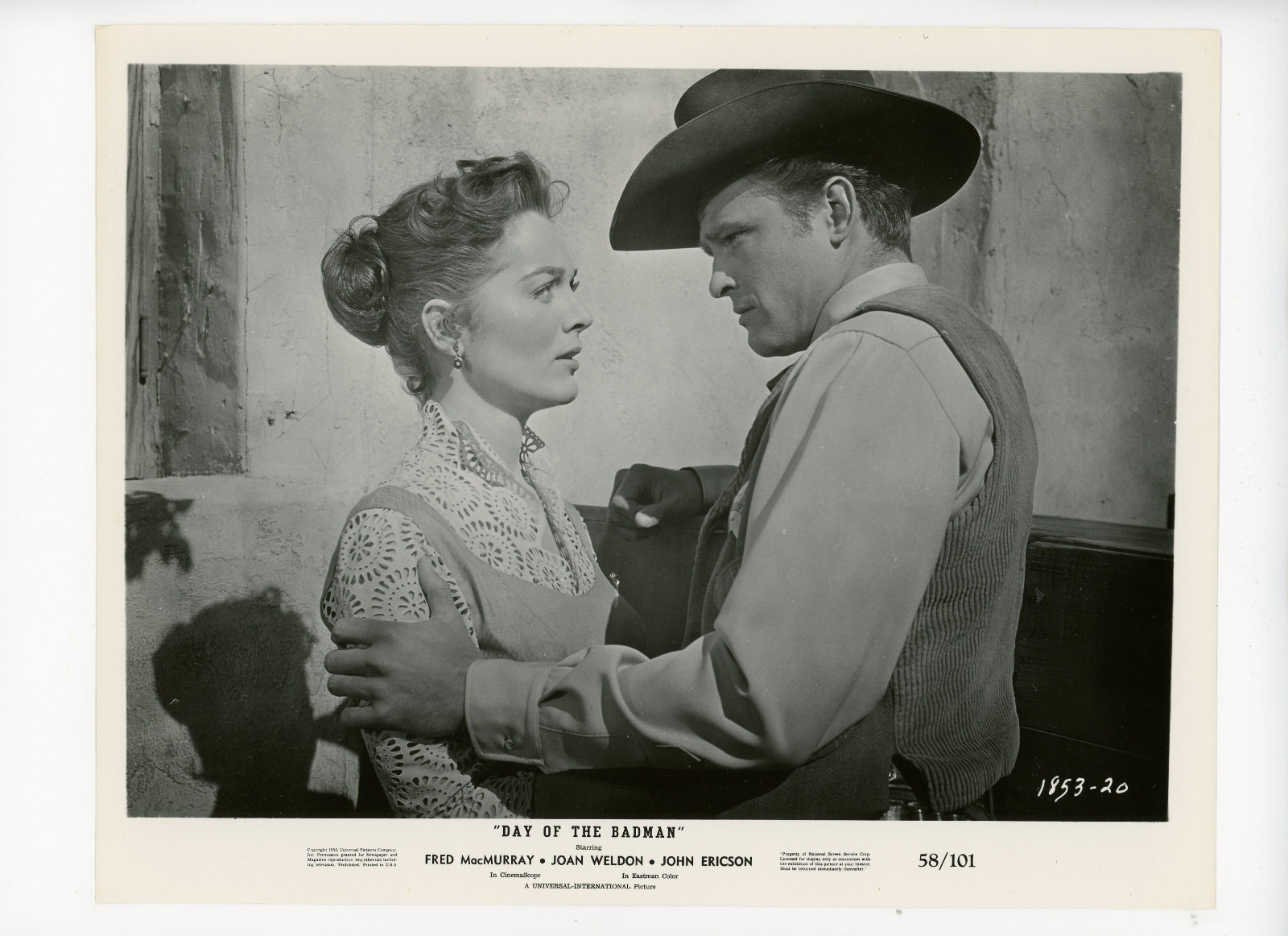 DAY OF THE BADMAN Original Movie Still 8x10 Joan Weldon, John Ericson ...
