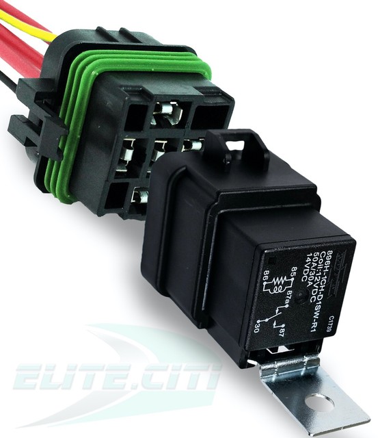 Delphi 50/30 Amps Relay & 10" Wire Harness Weatherproof Automotive ...