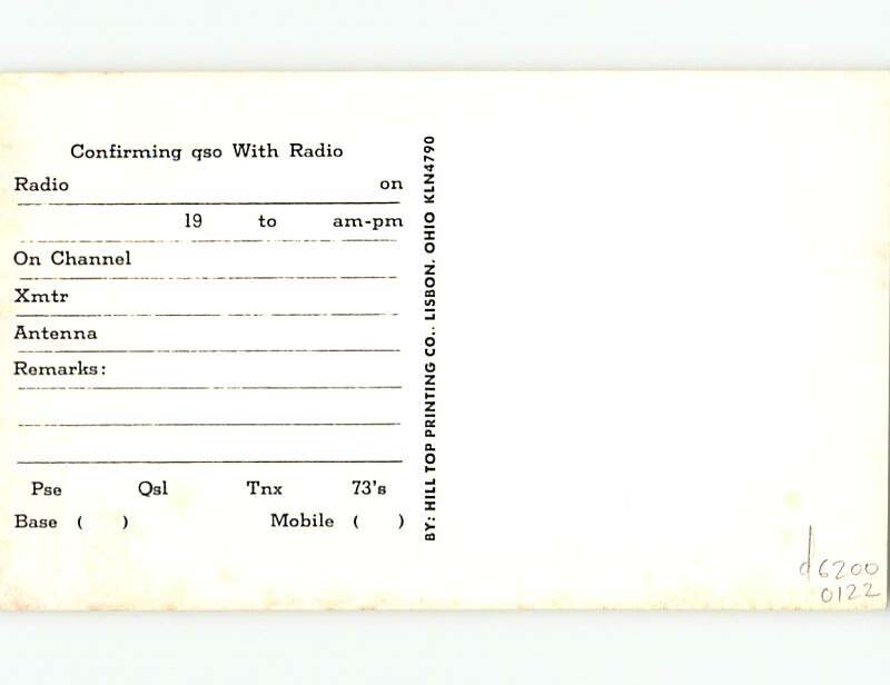 Food Mart Advertising - Qsl Ham Radio Card Ellwood City Pennsylvania PA ...