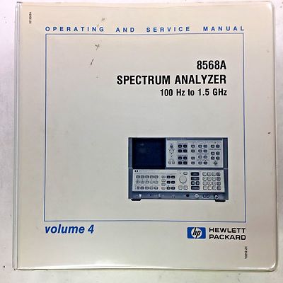 Manuals & Books - Hp 8568A