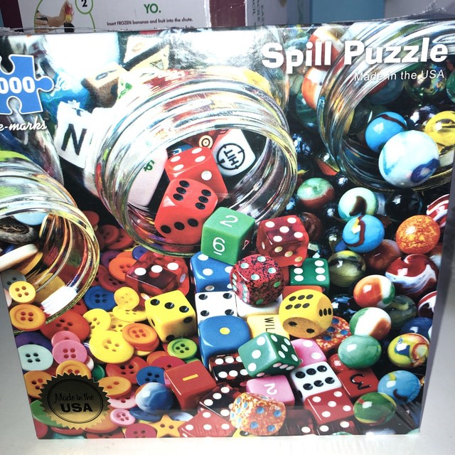 Re-marks Marble Dice and Button Spill 1000 Piece Puzzle for sale online ...