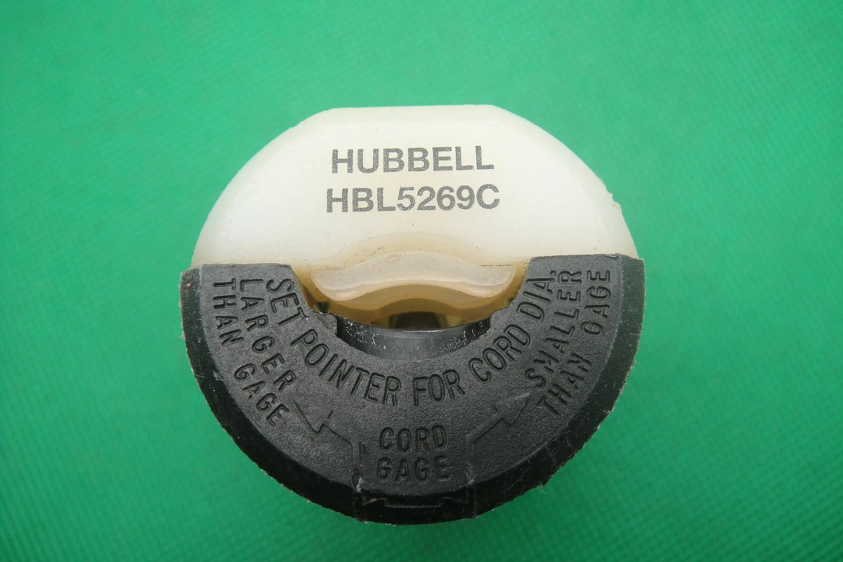 Hubbell HBL5269-C 15A 125V INSULGRIP Black Nylon Connector, 56% OFF