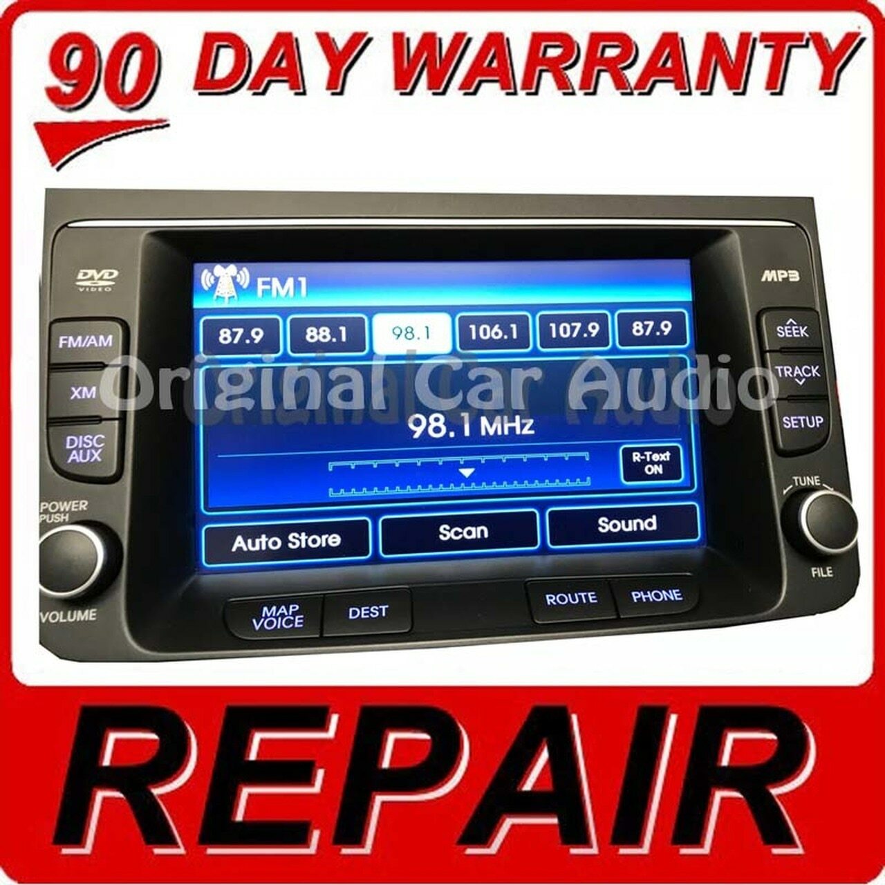 Repair YOUR 2009 - 2014 Hyundai Genesis OEM Navigation Display Screen ...