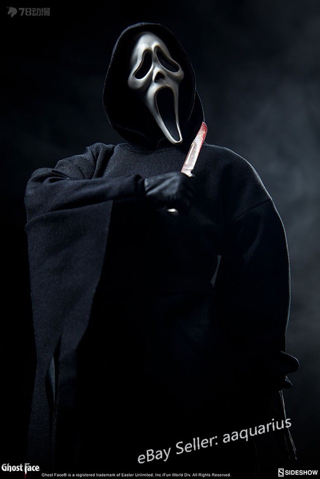 Sideshow 1:6 Ghost Face Figure, Scream Movie, Regular Edition Actioin ...