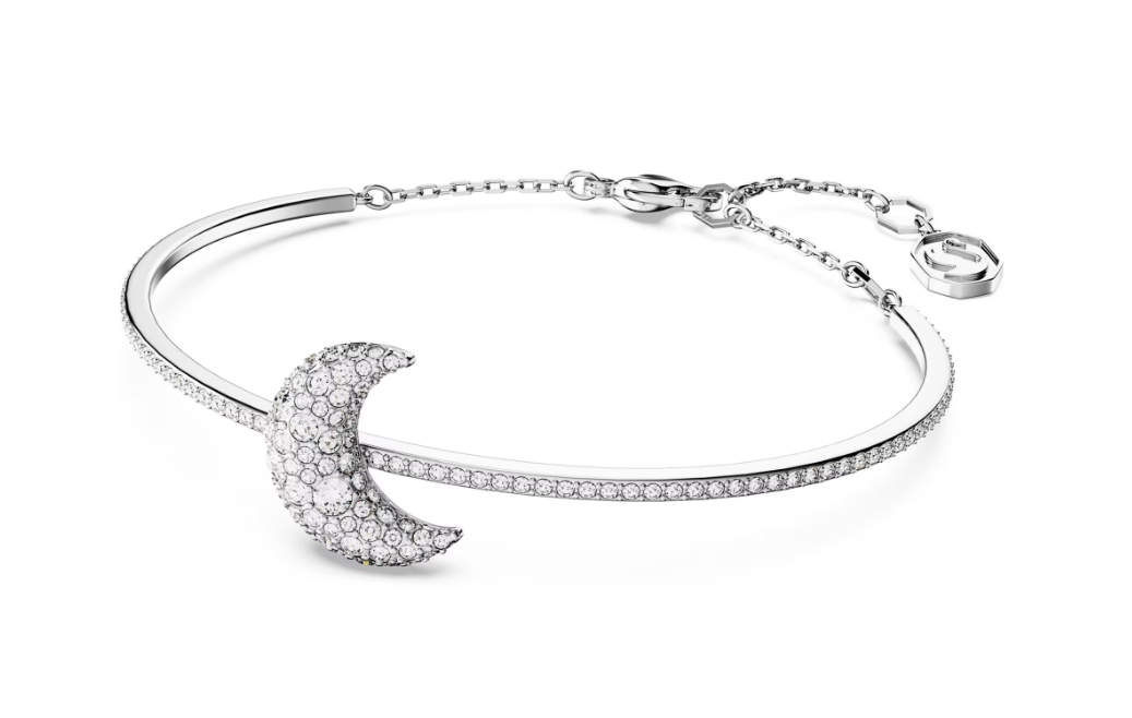 Swarovski - Sublima bangle - Moon, White, Rhodium plated | eBay