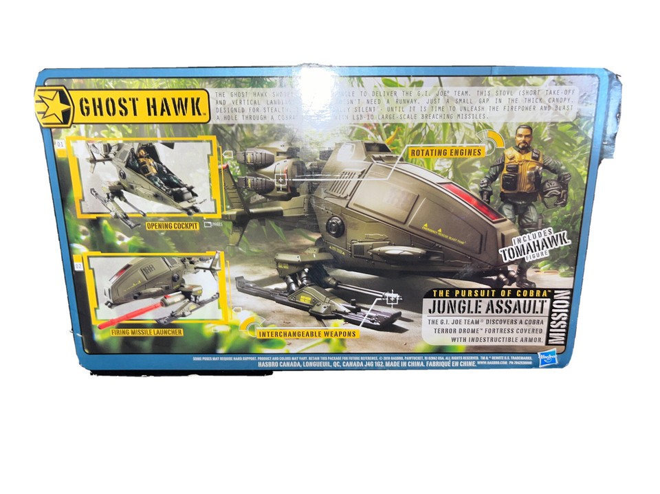 G.I. Joe The Pursuit of Cobra Ghost Hawk & Tomahawk pilot figure POC ...