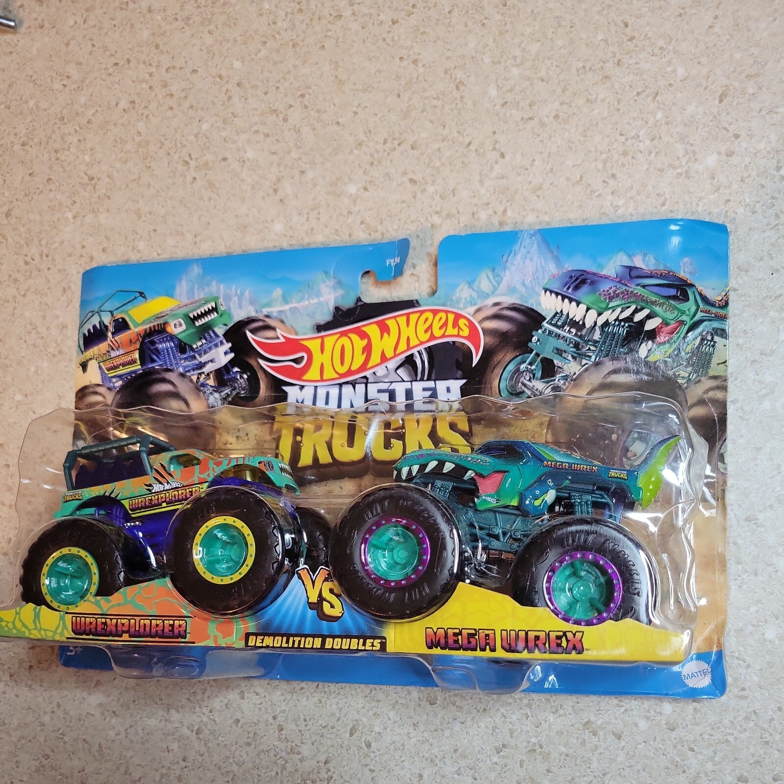 Wrexplorer VS Mega Wrex 1:64 Diecast Cars Model 2022 Hot Wheels Monster ...