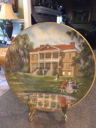 SIGNED! John Alan Maxwell, Gorham Collector Plate "Drayton Hall ...