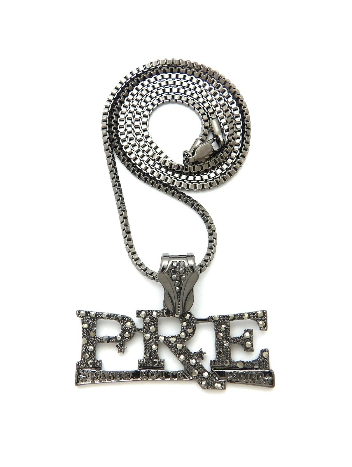 Iced PRE Black Young Dolph Pendant 24" Box,Cuban Chain Hip Hop Necklace ...