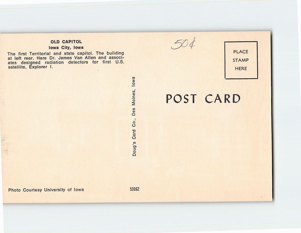 Postcard Old Capitol Iowa City Iowa USA | eBay
