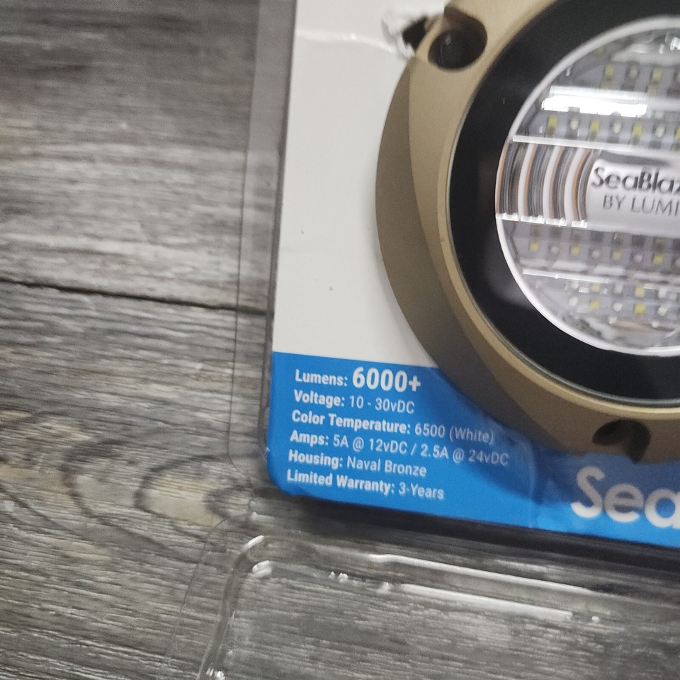 Lumitec SeaBlaze X2 LED Underwater Naval Bronze Light White/Blue 101516 ...