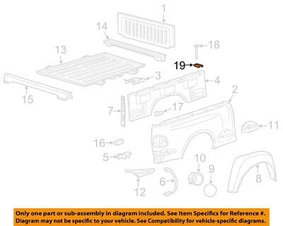 FORD OEM 97-14 F-150 Heritage Front Side Panels-Mount Bolt Nut ...