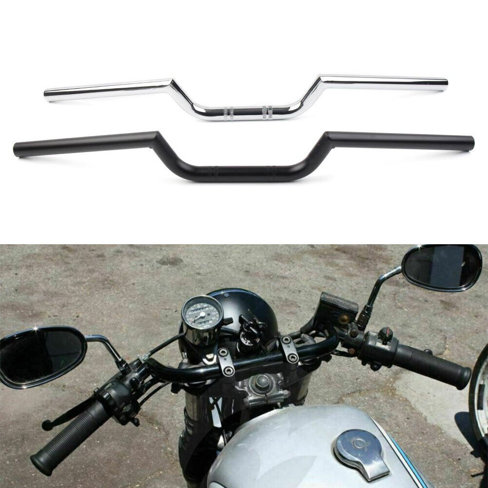 7/8" 22mm Diameter Clubman Universal Handlebars Bars For Motorcycle ...