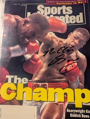 riddick bowe signed Sports Illustrated | eBay