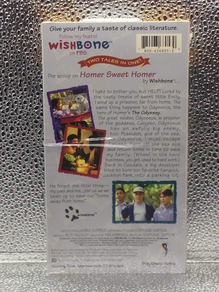 Wishbone Homer Sweet Homer NR Comedy Adventure Watermarks VHS New ...