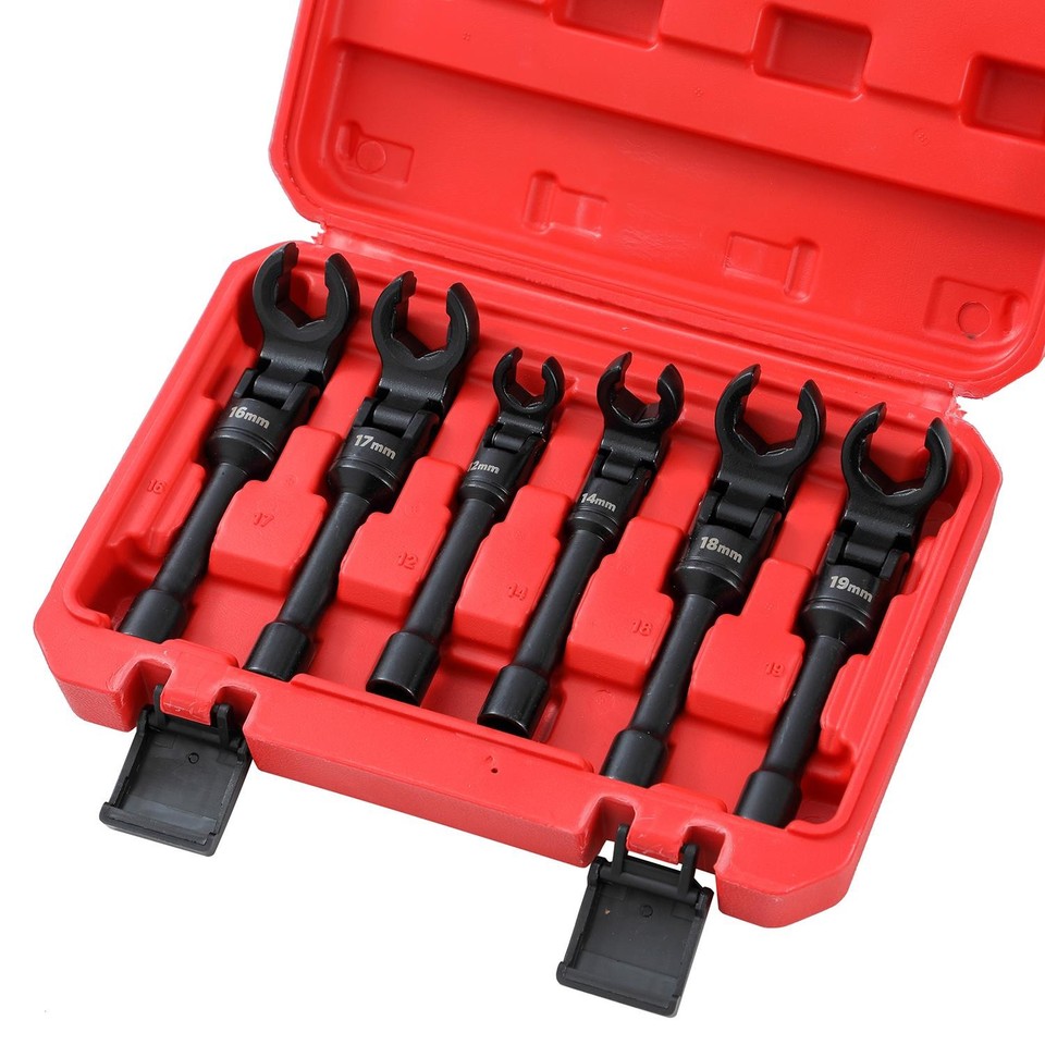KATSU Tools 6PCS Flex-Head Crows Foot Line Wrench Set | eBay UK