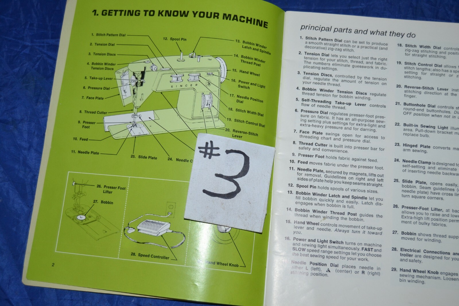 SINGER STYLIST SEWING MACHINE MANUALS MODELS 418, 538, 774 ORIGINALS IN ...