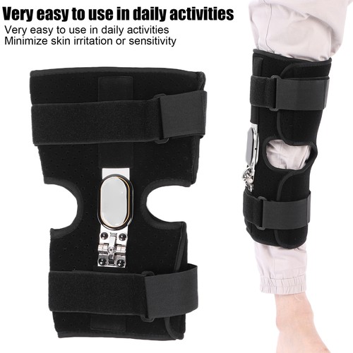(Right Leg L)Adjustable Knee Brace Hinged Lateral Support For ...
