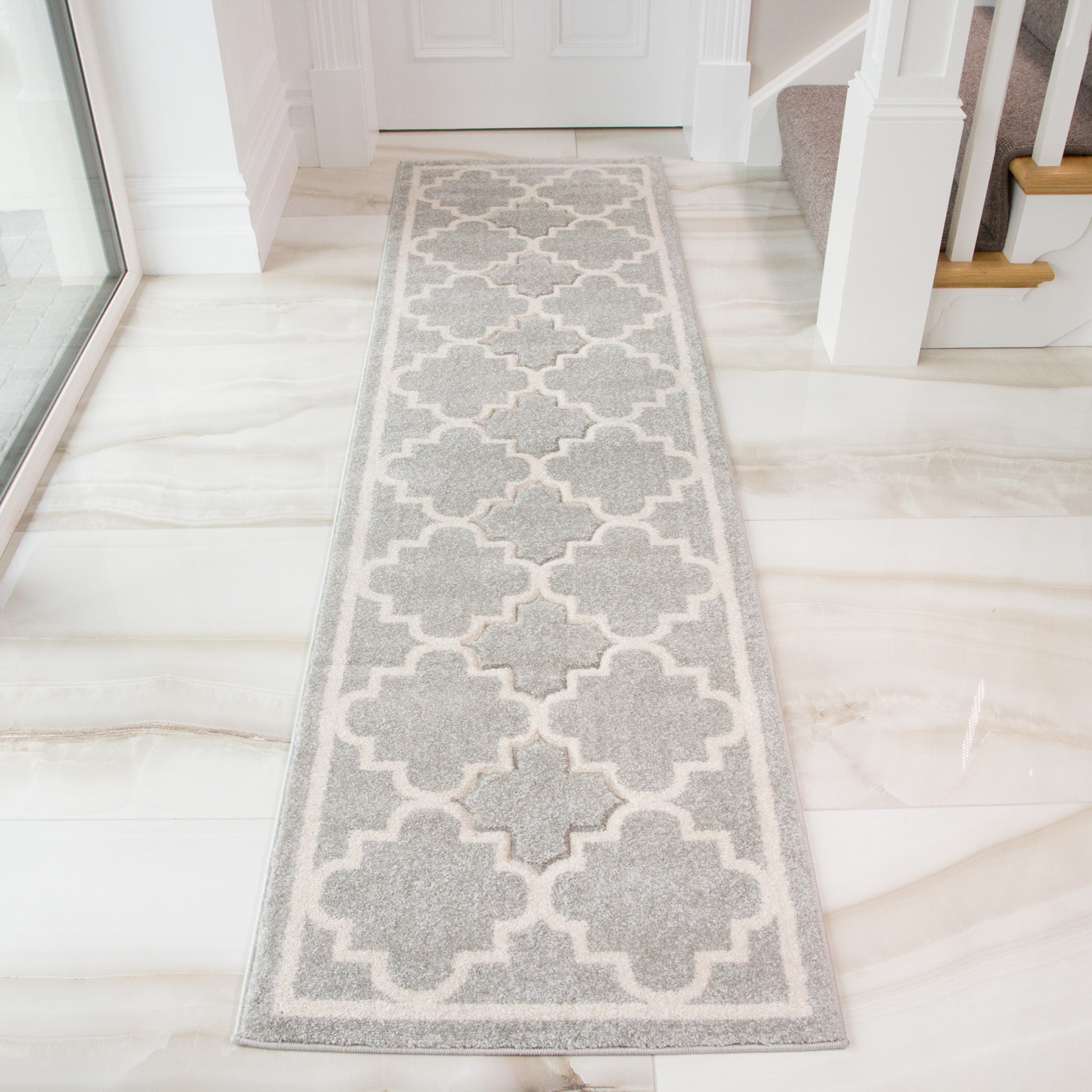 Grey Runner Rugs Hallway Kitchen Long Carpet Runner Mats Best Selling ...