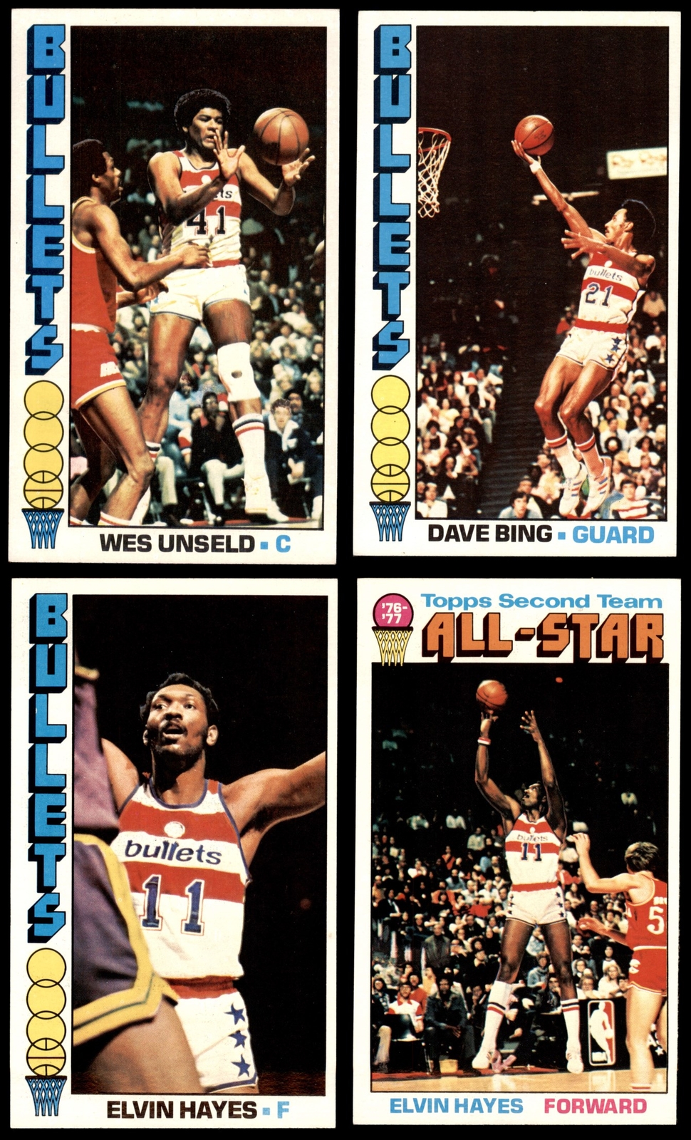 1976-77 Topps Washington Bullets Team Set 7.5 - NM+ | eBay