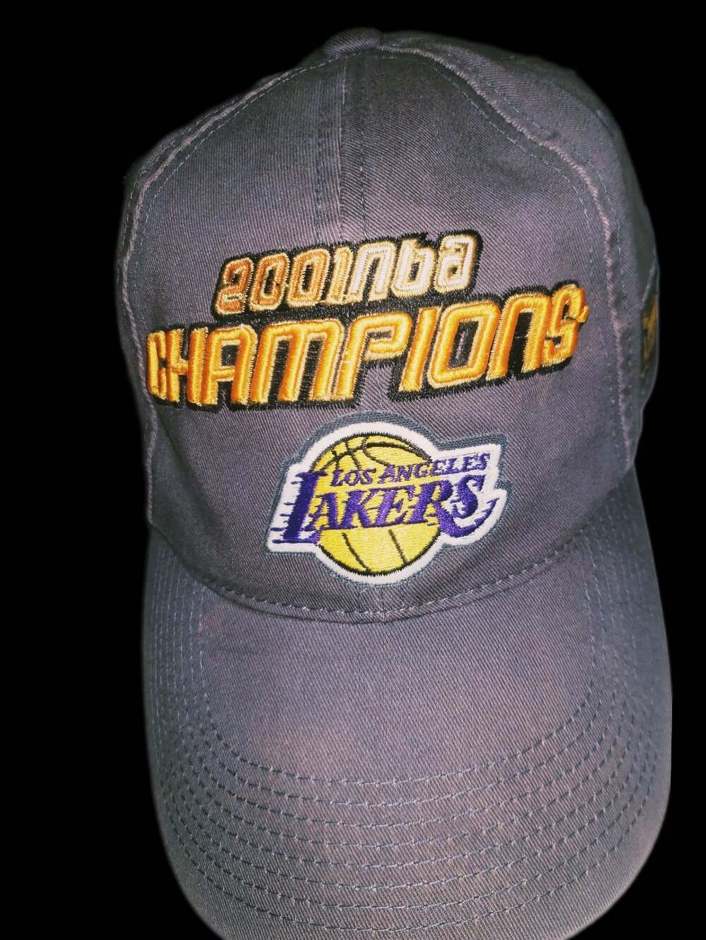 2001 NBA Championship Los Angeles Lakers Baseball Cap - Gem