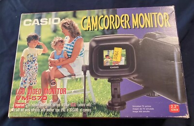 Casio Camcorder LCD Video Monitor VM-570 2.2" Screen with Box | eBay