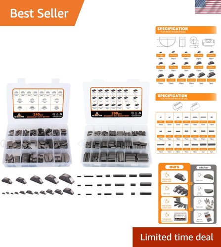 530pcs Woodruff Key Assortment with Corrosion Resistant Steel - Great ...