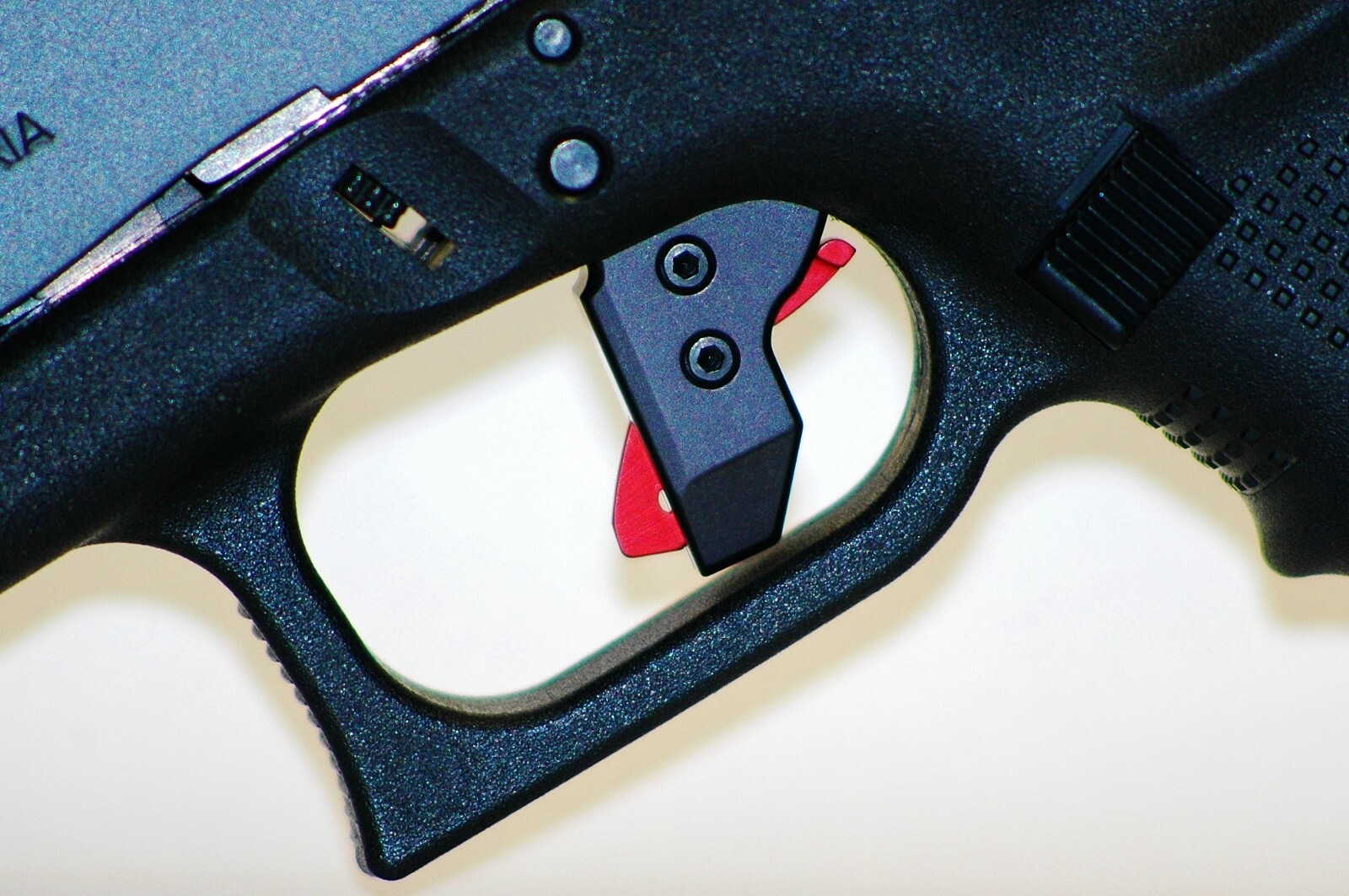 STRYKOUT Gen 3-4 Aluminum Flat Faced Trigger Shoe Black w/ Red Safety ...