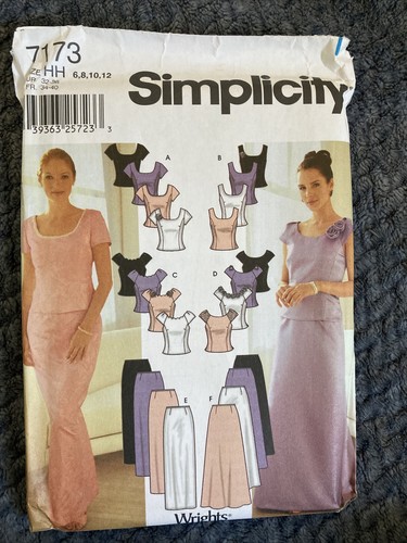 🌼 SIMPLICITY #7173-LADIES EVENING - BRIDAL - COCKTAIL SEPARATES PATTERN ...